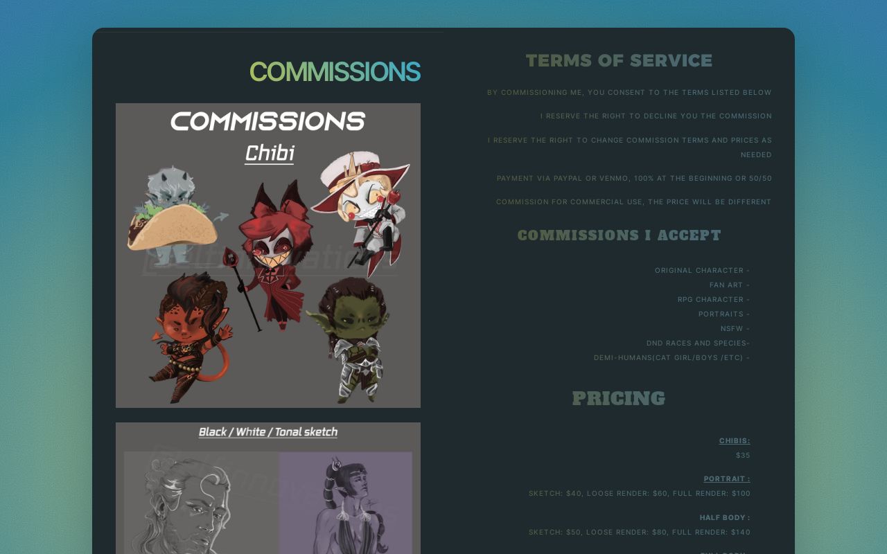 Commission Page